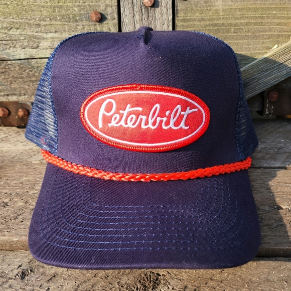 Source Unknown | Accessories | Peterbilt Snapback Trucker Hat Cap ...